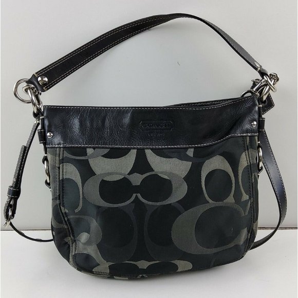 Coach | Bags | Coach Optic Signature Convertible Zoe Hobo Shoulder ...